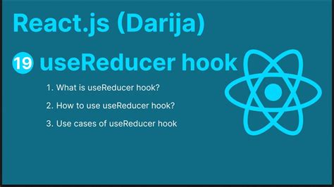 19 React Js Darija Usereducer Hook Youtube
