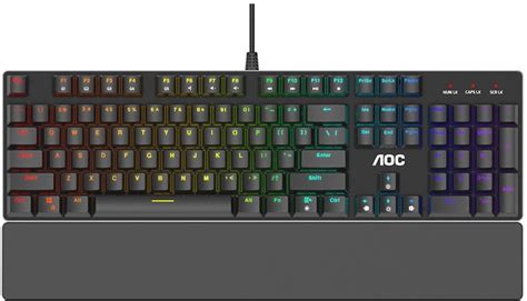 AOC GK500 RGB Mechanical Outemu Blue Gaming Keyboard Computer Alliance