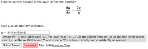 Solved This Is Calc II Chapter Of Separation Of Variables I Chegg