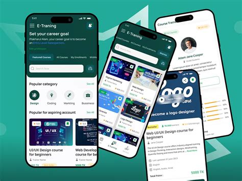 Larning App Ui Designs Themes Templates And Downloadable Graphic
