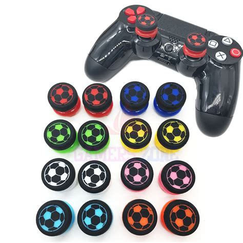 1pair2pcs Football Thumb Sticks Cover Grip Button Caps For Ps4