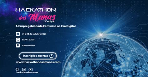 hackathon das manas 3ª edição online sympla