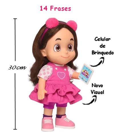 Boneca Maria Clara Mecanizada 14 Frases Com Movimento Em Promoção