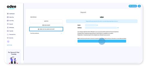 How Can I Deposit Crypto Money In Odee Odee