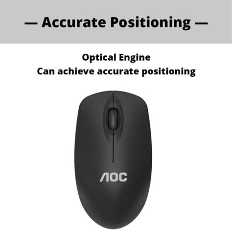 AOC Wireless Keyboard And Mouse Set 2 4G Wireless Keyboard With Mouse Combo With USB Receiver