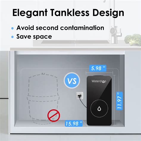 Waterdrop D6 Reverse Osmosis Water Filter 𝟲𝟬𝟬 𝗚𝗣𝗗 Under Sink Reverse Osmosis System Reduce