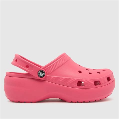 Crocs Classic Platform Clog Sandals In Pink Shoefreak