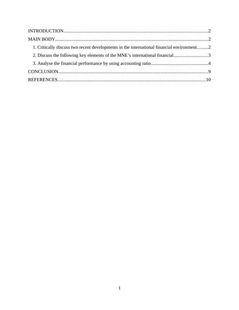 Ibms Financial Performance International Accounting Report