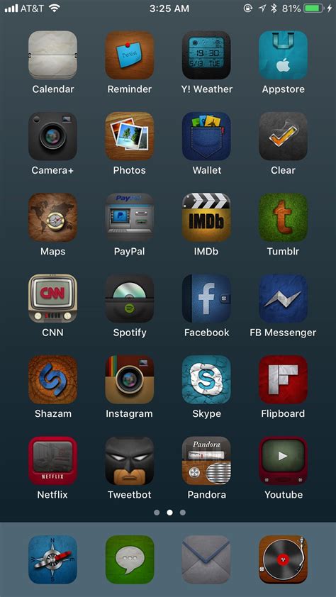 2 page set up not jailbroken using iskin r iossetups