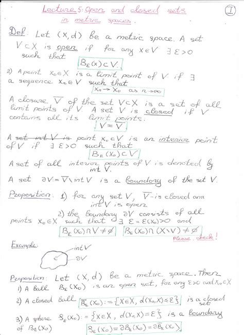 Mat3004 2016 2017 Lecture 5 Open And Closed Sets Topology ~c{ Lej 5 Yp Erl 0fl0 3jep Let