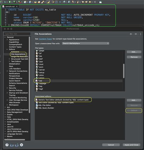 Eclipse Sql Editor Normal Text Color Stack Overflow