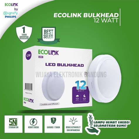 Jual Ecolink Lampu Led Bulkhead Kuning 12 W Di Seller Wijaya