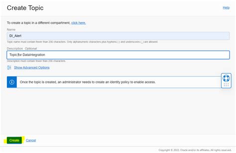 Configuring Oci Events And Notification Services For Oci Data Integration Oci Di