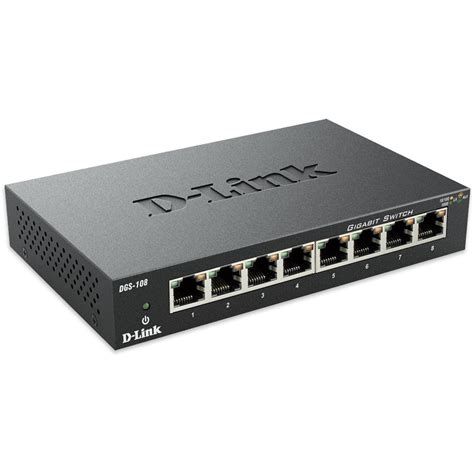 D Link 8 Port Gigabit Unmanaged Desktop Switch Computing And Mobile Maplin Electronics