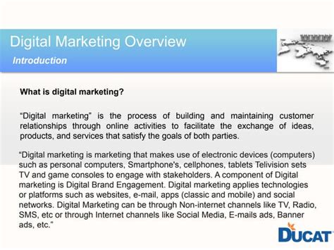 Ducat Indiabest Digital Marketing Course India Ppt