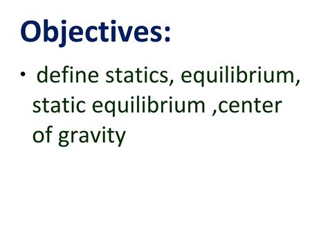 Static Equilibrium Chartres PPT