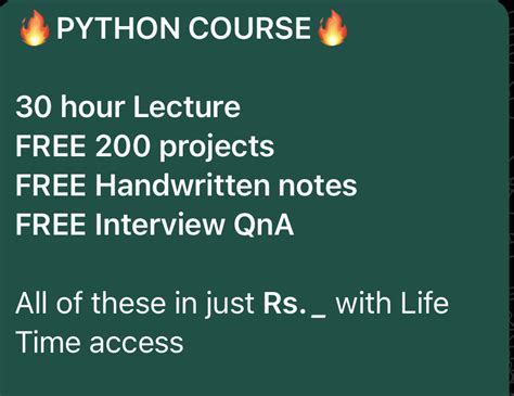 30 hour python lectures