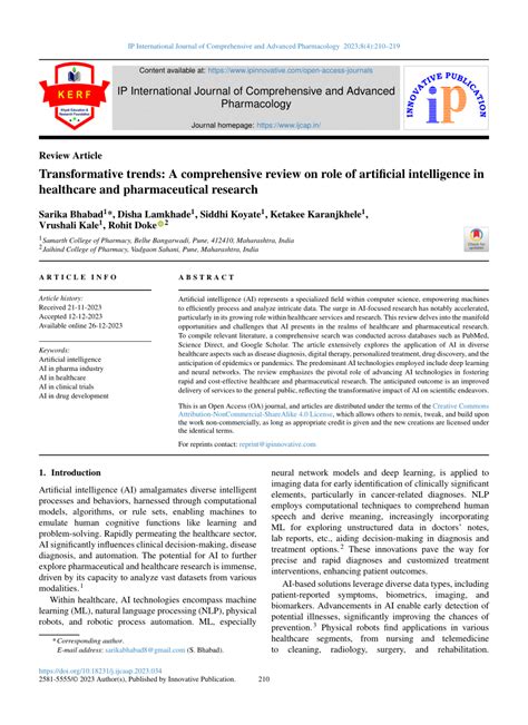 PDF Transformative Trends A Comprehensive Review On Role Of