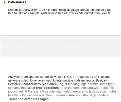 Solved This Is For A Compiler Class Implement Semantic Chegg
