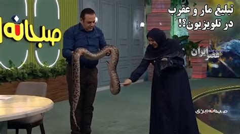 تبلیغ مار و عقرب در تلویزیون؛ می‌گویند با این حیوانات مهربان باشید اما
