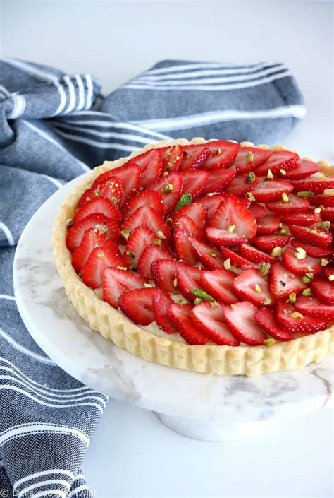 French Strawberry Tart With Pastry Cream Dels Cooking Twist