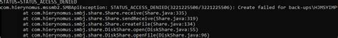 STATUS ACCESS DENIED 3221225506 3221225506 On Isilon Server Issue