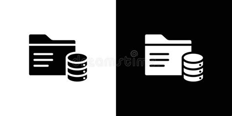 Data Storage Icon Flat Fill Set Collection Stock Vector Illustration Of Datum Data 333088801