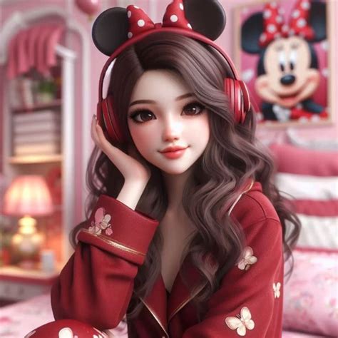 صور بنات كيوت كرتون خلفيات ساحرة ثلاثية الأبعاد للفيس بوك