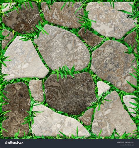 Grassy Tile Outdoor Garden Use Rough Stock Illustration 2474426383 Shutterstock