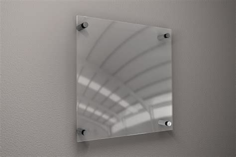 Ramping Dan Profesional Pelat Nama Plexiglass Dengan Latar Belakang