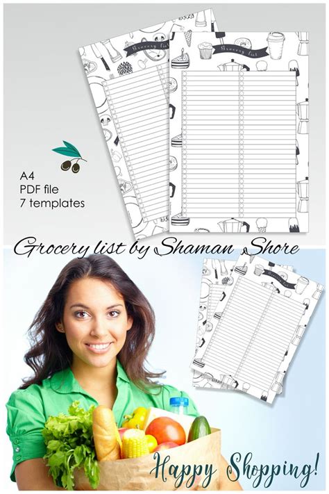 Click To Shop Now Or Save To View Later Grocery List Pdf A4 Grocery
