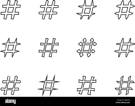 Hashtag Symbol Cut Out Stock Images And Pictures Alamy