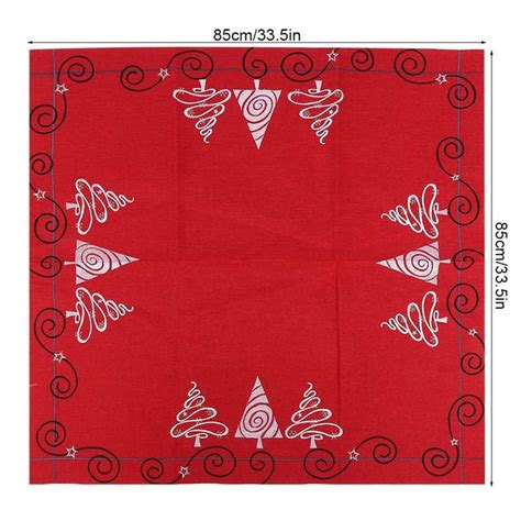 Badu Bg салфетка Полиестерни салфетки Коледни елхи Шаблони за бродерия Маса Пътека Декорация за