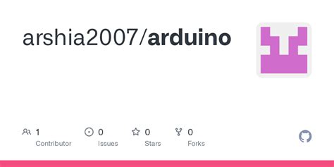 Github Arshia2007arduino