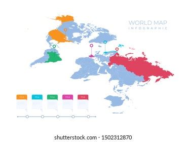 World Map Infographic World Map Pointer Stock Vector Royalty Free Shutterstock