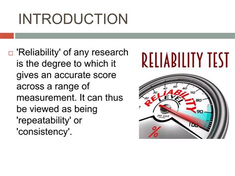 Reliability And Its Types Split Half Method And Test Retest Methods Pptx