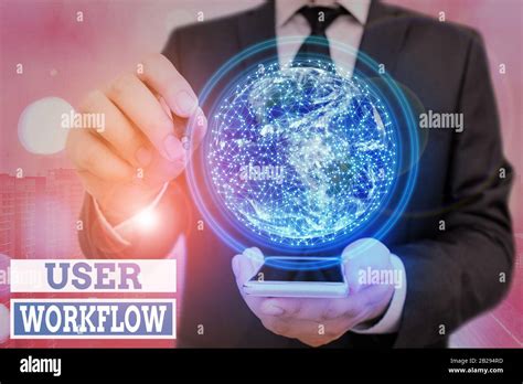 Handwriting Text User Workflow Conceptual Photo Orchestrated And Repeatable Pattern Of Business