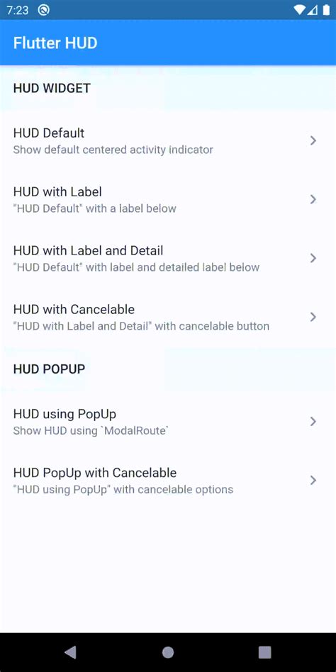 flutter hud dart api docs