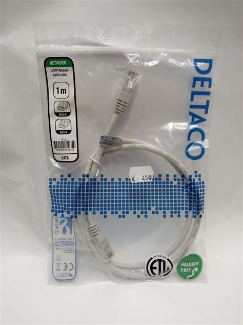 Cat 6 Ethernet Kaapeli 1m Viihdelinna