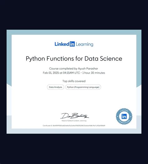 Datascience Skilldevelopment Coursecompletion Learningjourney Ayush Parashar