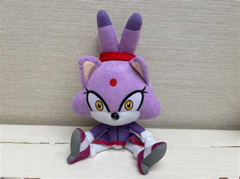 Sonic The Hedgehog Blaze The Cat Purple 12” Plush Soft Toy Etsy