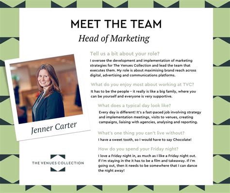 The Venues Collection On Linkedin Meettheteam Headofmarketing Team
