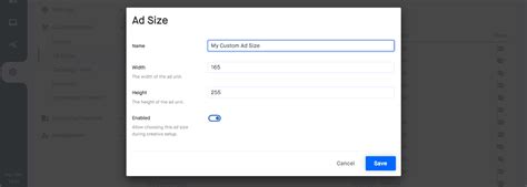 ad sizes user guide adglare