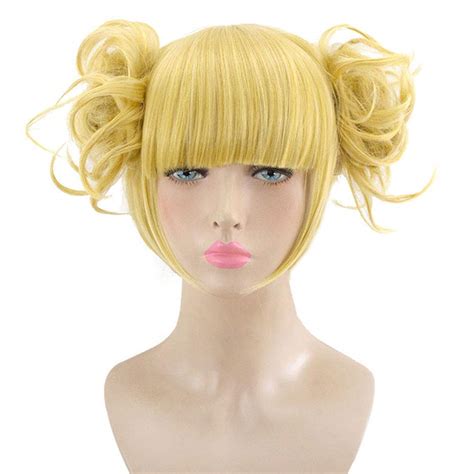 Hsiu Himiko Toga Anime Golden Curls Cosplay Wig My Hero