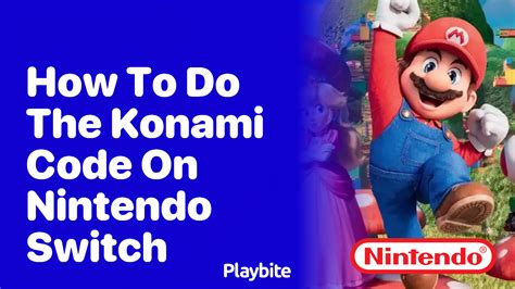 How To Do The Konami Code On Nintendo Switch Playbite