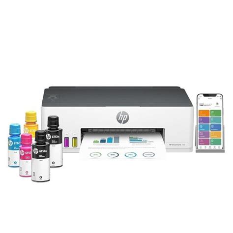 Hp Smart Tank 210 Single Function Wifi Colour Printer Upto 8k Black