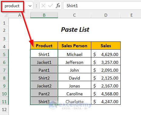 How To Paste Range Names In Excel Ways ExcelDemy How To Paste Range Names In Excel Ways ExcelDemy