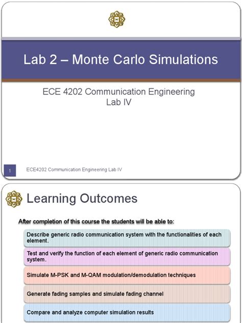 lab2 monte carlo simulations pdf monte carlo method simulation