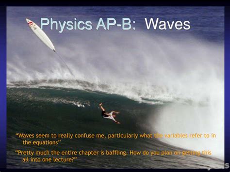 PPT Physics AP B Waves PowerPoint Presentation Free Download ID 3218032