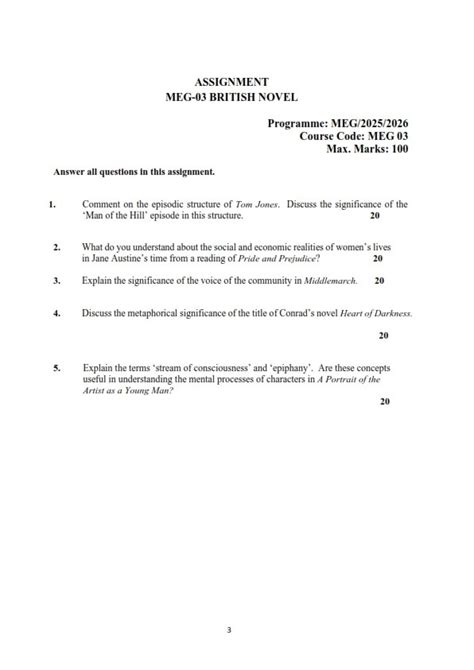 Ignou Meg 03 Solved Assignment 2025 26 English Medium Ignou Solved